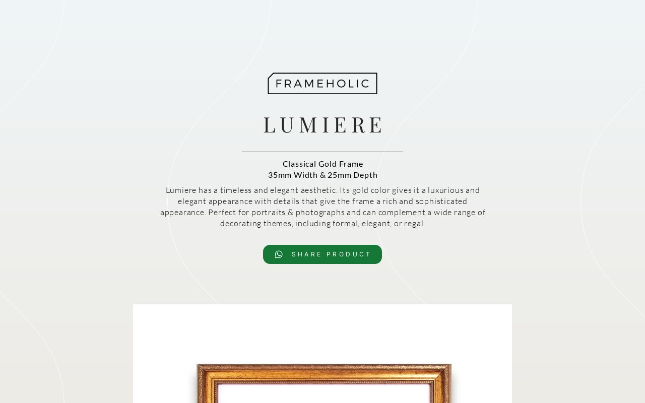 Lumiere | Frameholic Catalogue